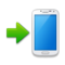 📲 Mobile Phone with Rightwards Arrow at Left Emoji