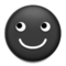 Black Smiling Face Emoji