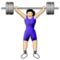 🏋️‍♀️ Woman Lifting Weights Emoji