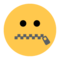 🤐 Zipper-Mouth Face Emoji