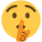 🤫 Face with Finger Covering Closed Lips Emoji