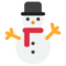 ⛄ Snowman Without Snow Emoji