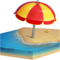 🏖️ Beach with Umbrella Emoji
