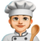 🧑🏼‍🍳 Cook: Medium-Light Skin Tone Emoji