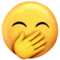 🤭 Smiling Face with Smiling Eyes and Hand Covering Mouth Emoji