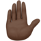 🏿 Raised Hand: Dark Skin Tone Emoji