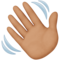 👋🏽 Waving Hand Sign: Medium Skin Tone Emoji
