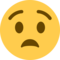 😧 Anguished Face Emoji