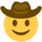 🤠 Face with Cowboy Hat Emoji
