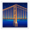 🌉 Bridge at Night Emoji