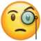 🧐 Face with Monocle Emoji