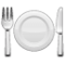 🍽️ Fork and Knife with Plate Emoji