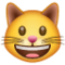 😺 Smiling Cat Face with Open Mouth Emoji