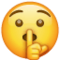 🤫 Face with Finger Covering Closed Lips Emoji