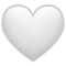 🤍 Corazón Blanco emojis