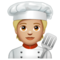 🧑🏼‍🍳 Cook: Medium-Light Skin Tone Emoji
