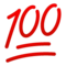 💯 Hundred Points Symbol Emoji