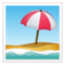 🏖️ Beach with Umbrella Emoji