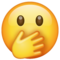 🫢 Face with Open Eyes and Hand Over Mouth Emoji